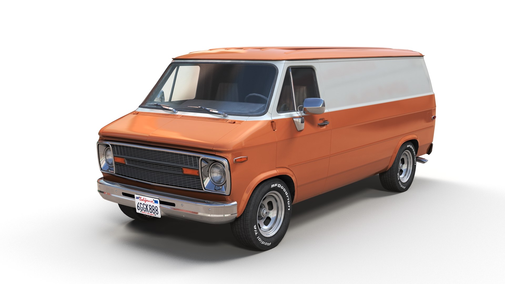 3D Custom American Van - TurboSquid 2191230