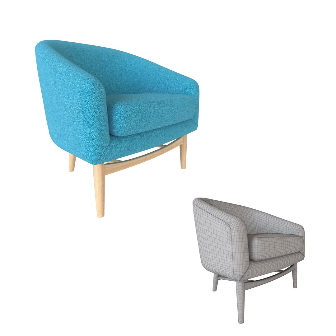 3D Miguel 1 Arm Chair Model - TurboSquid 2297824