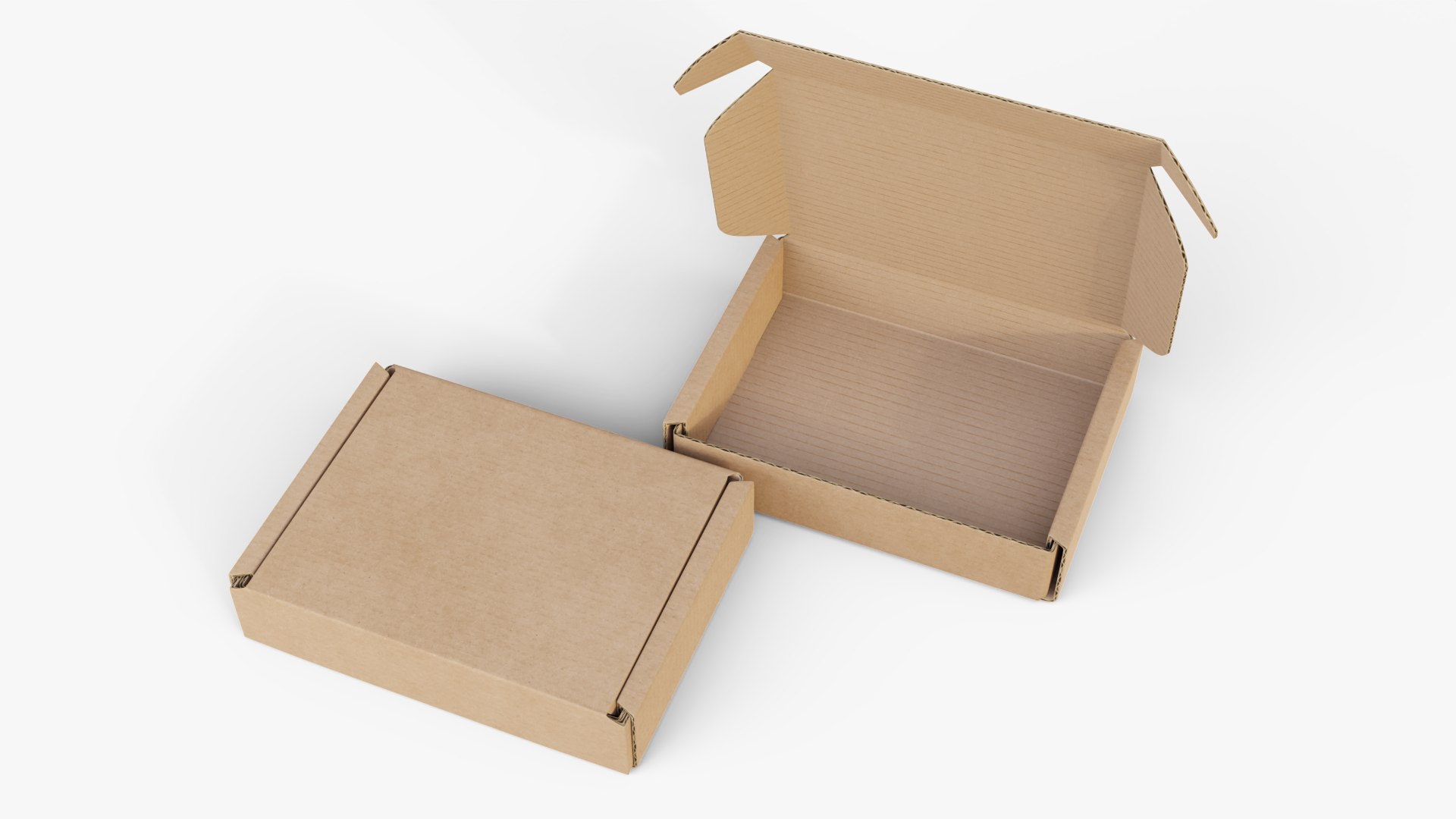 3D Corrugated Box 2 - TurboSquid 2249653