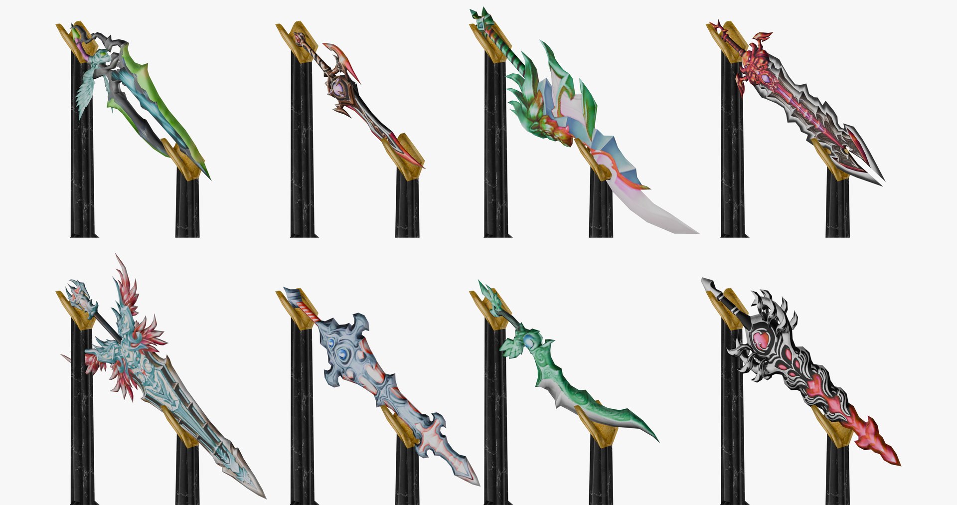 3D 20 STYLIZED SWORD MODELS PACK 4 - LOW POLY - TurboSquid 2219239