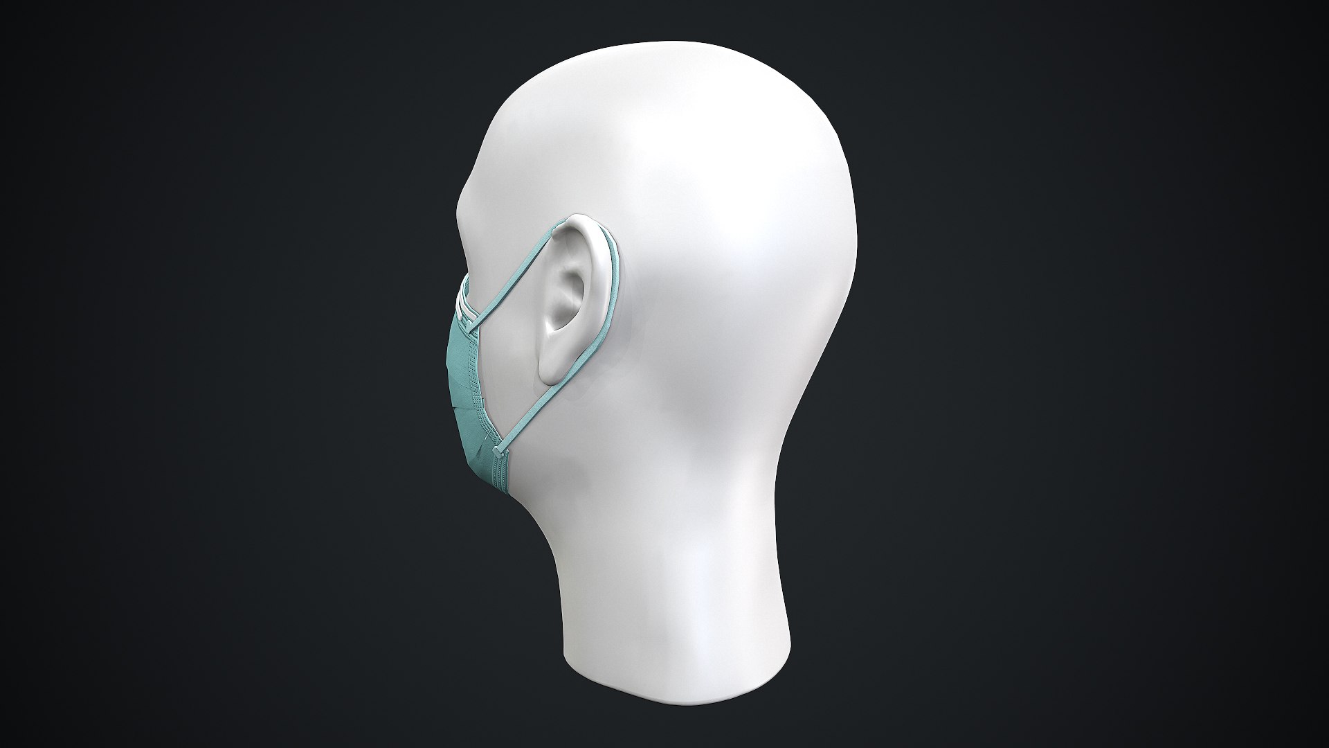 Medical Mask Dummy Head Model - TurboSquid 1553820