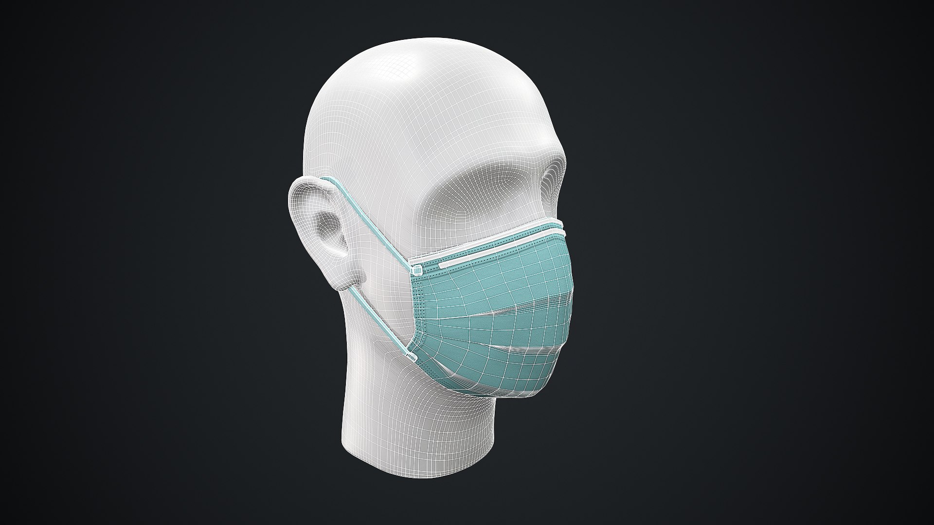 Medical Mask Dummy Head Model - TurboSquid 1553820