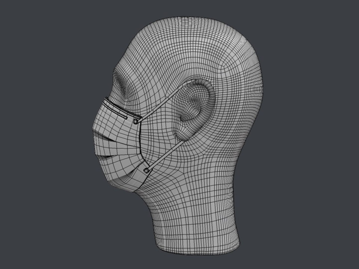 Medical Mask Dummy Head Model - TurboSquid 1553820