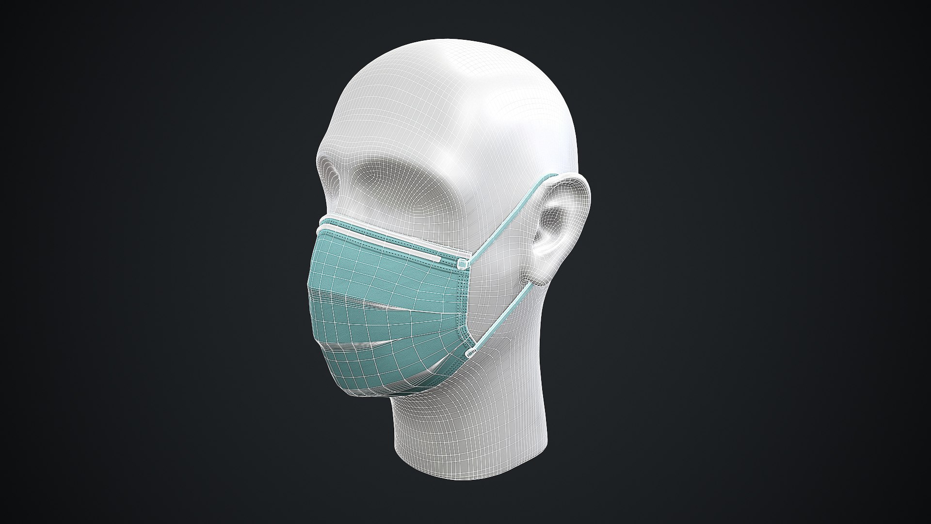 Medical Mask Dummy Head Model - TurboSquid 1553820