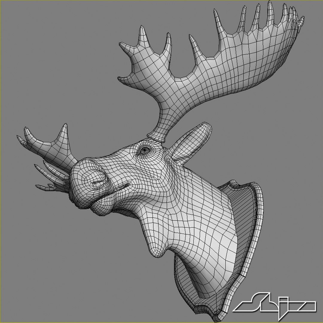 3d Moose Head