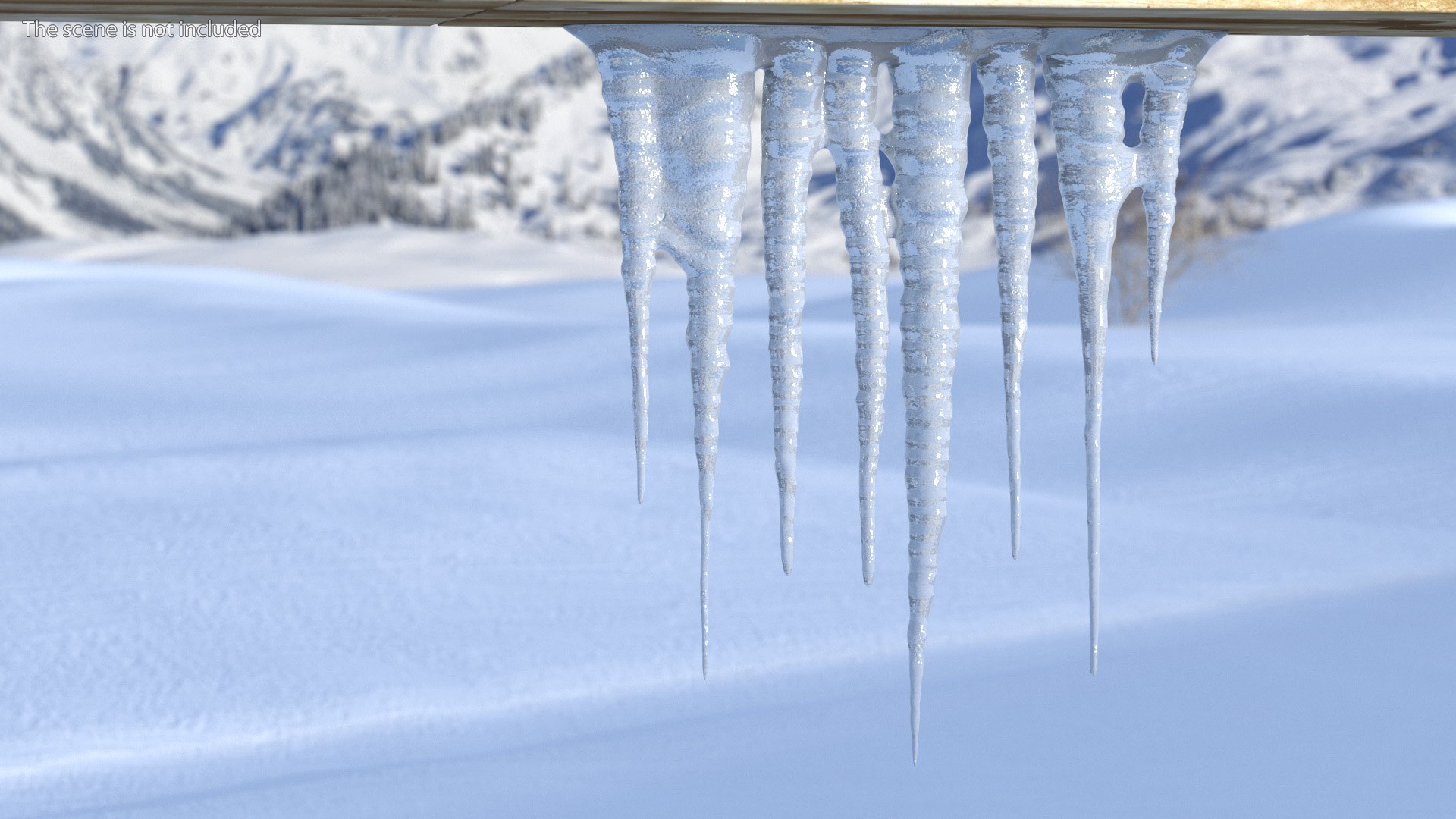 Ice Icicles 3d Model