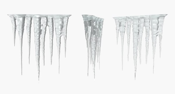 ice icicles 3d model