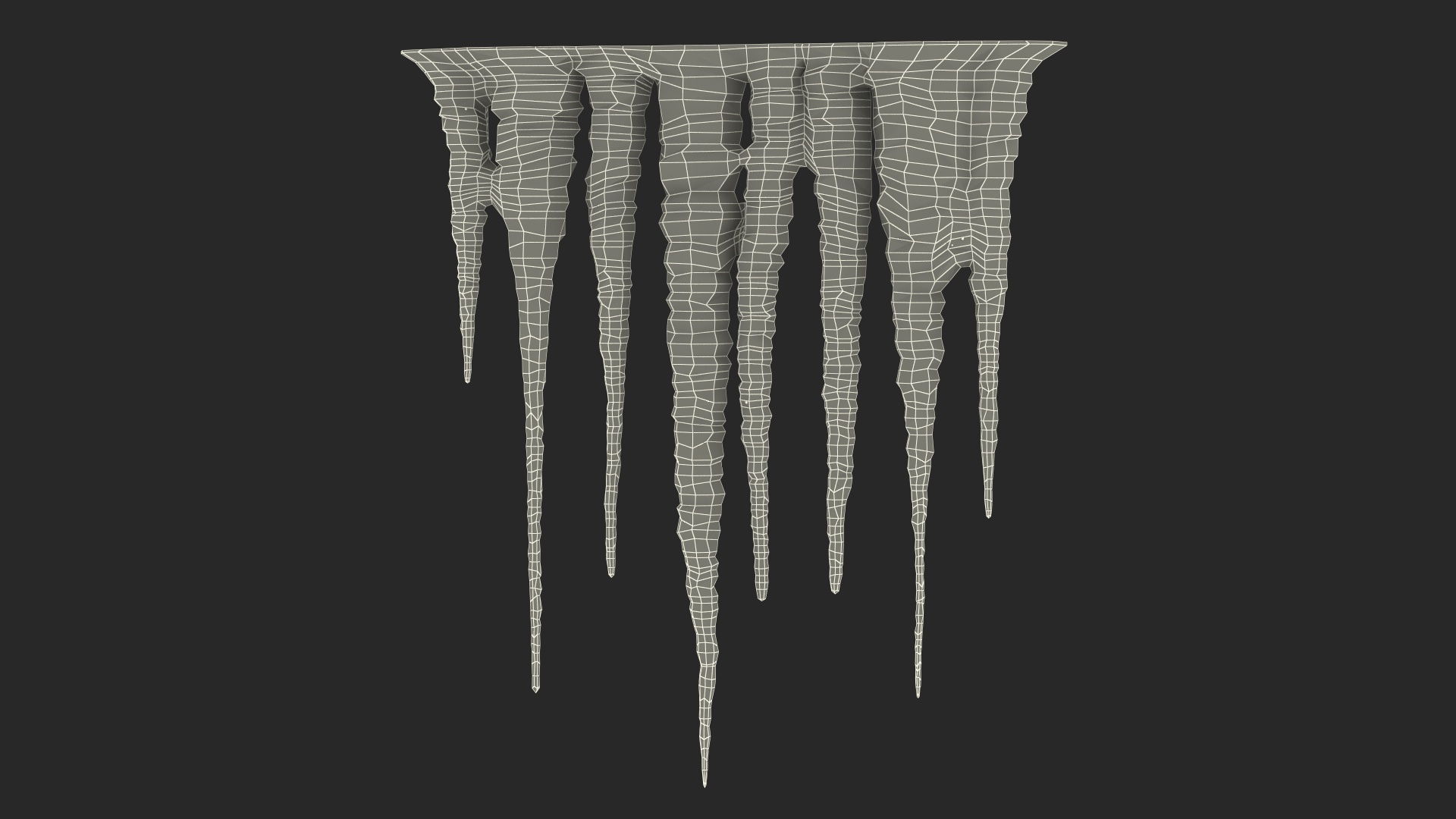 Ice Icicles 3d Model