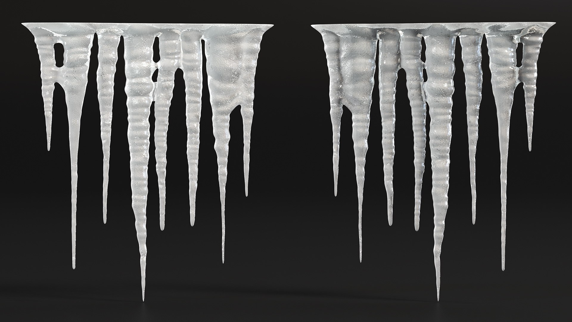 Ice Icicles 3d Model