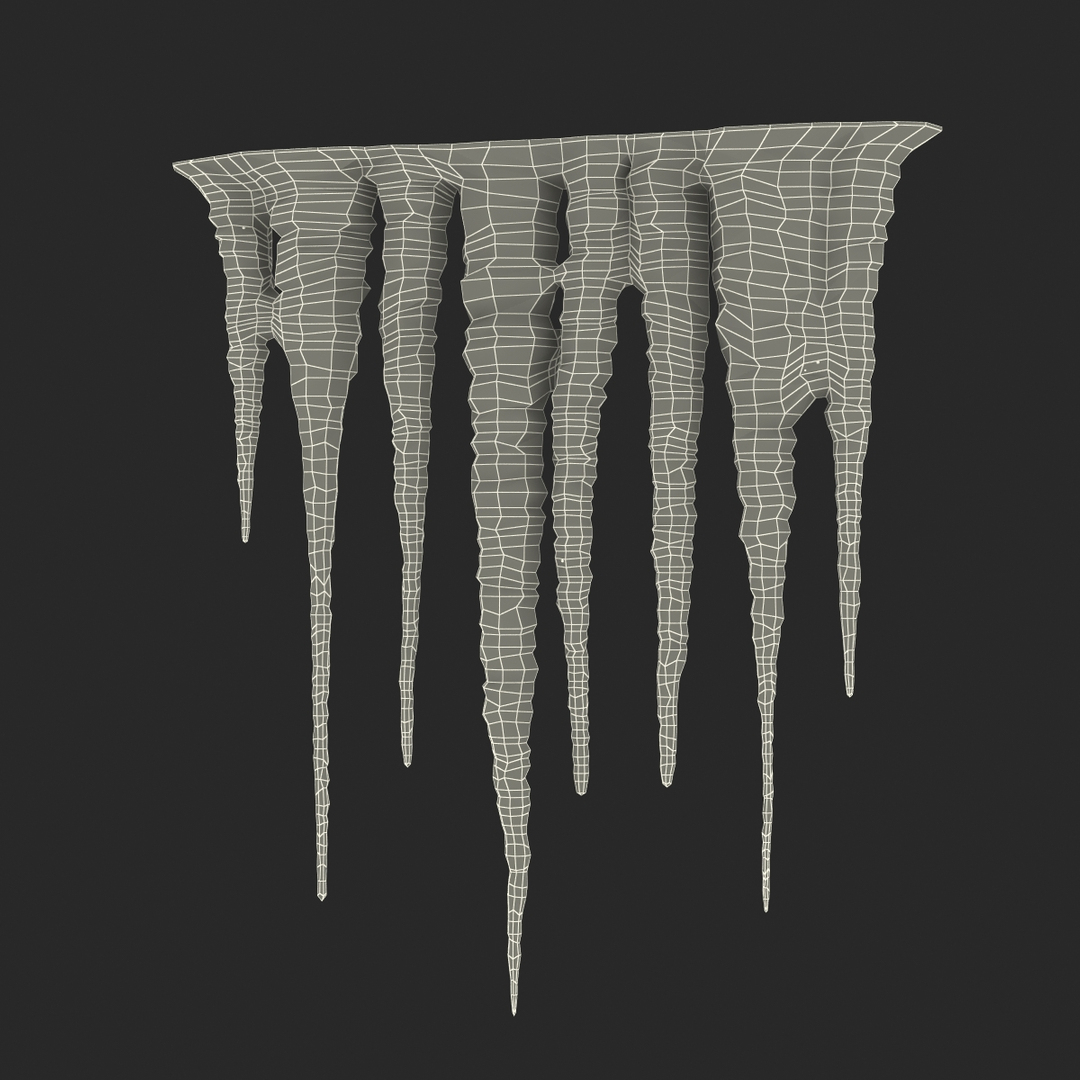 ice icicles 3d model