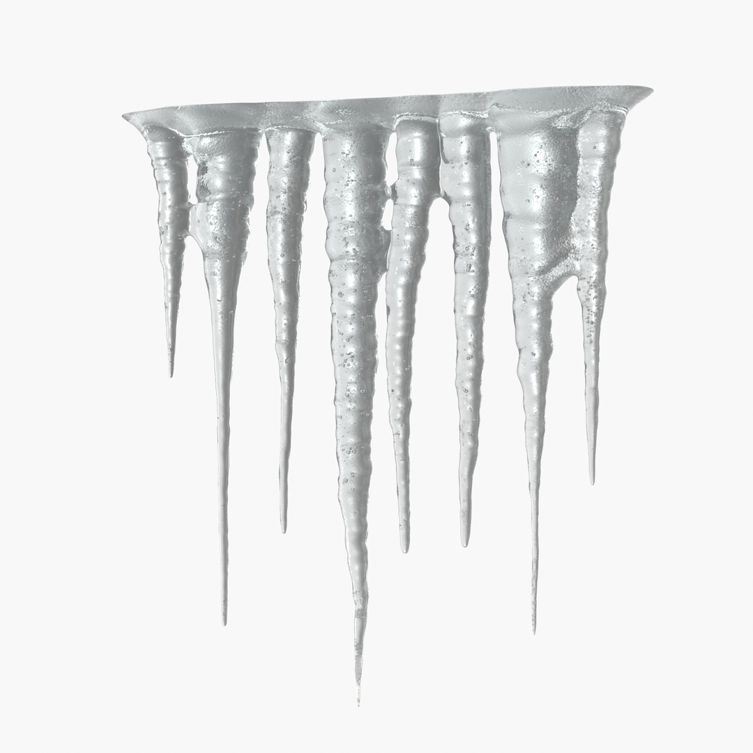 ice icicles 3d model