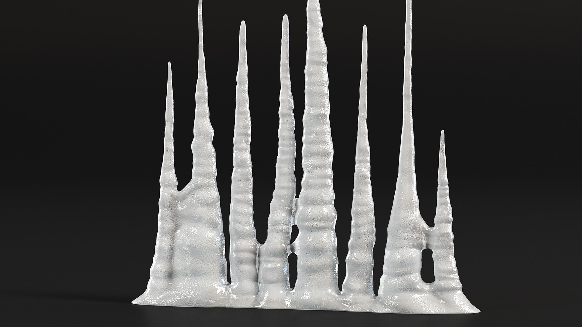 Ice Icicles 3d Model