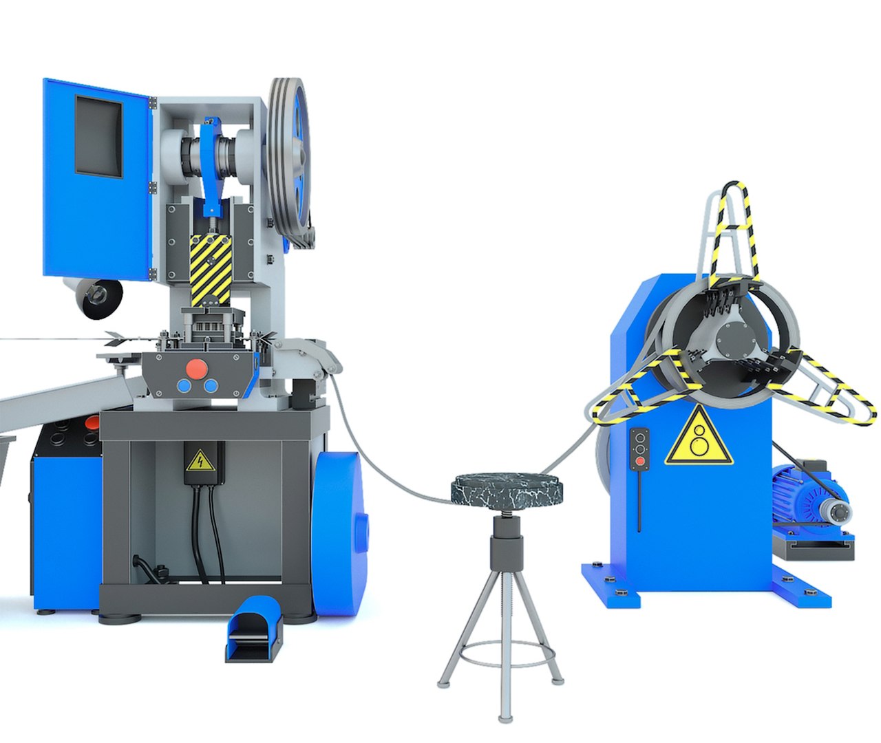 3D Machine tool mechanical press stamping line K2116 model - TurboSquid ...