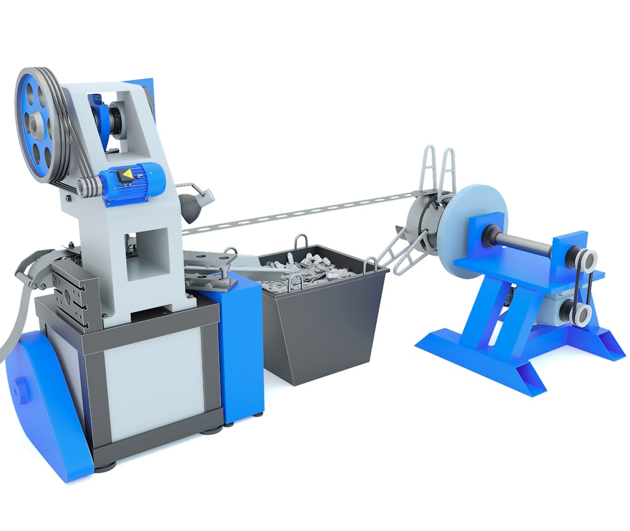 3D Machine Tool Mechanical Press Stamping Line K2116 Model - TurboSquid ...