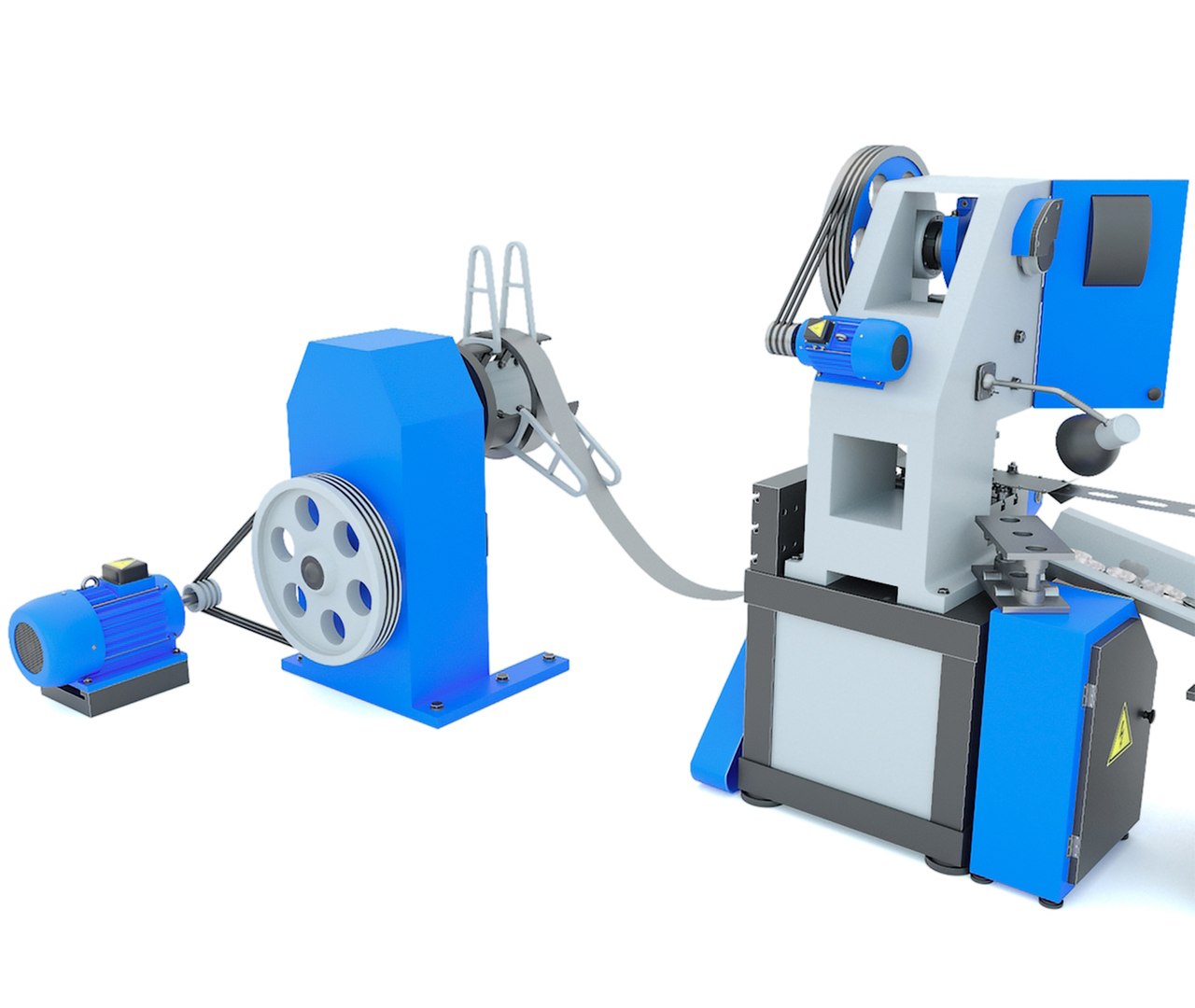 3D Machine Tool Mechanical Press Stamping Line K2116 Model - TurboSquid ...