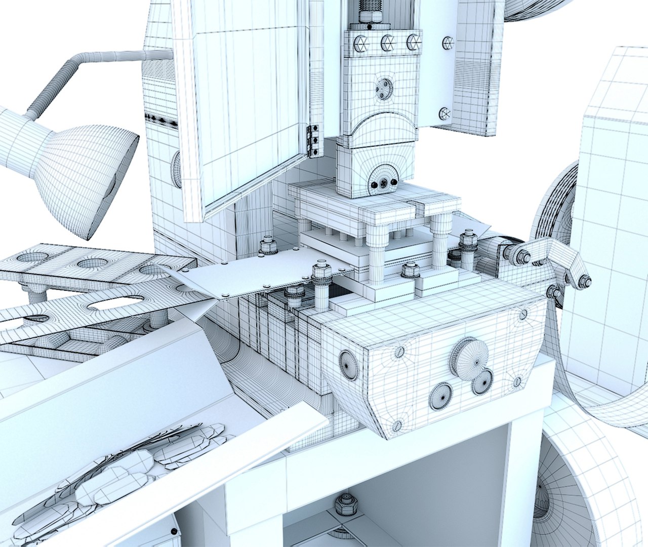 3D Machine tool mechanical press stamping line K2116 model - TurboSquid ...