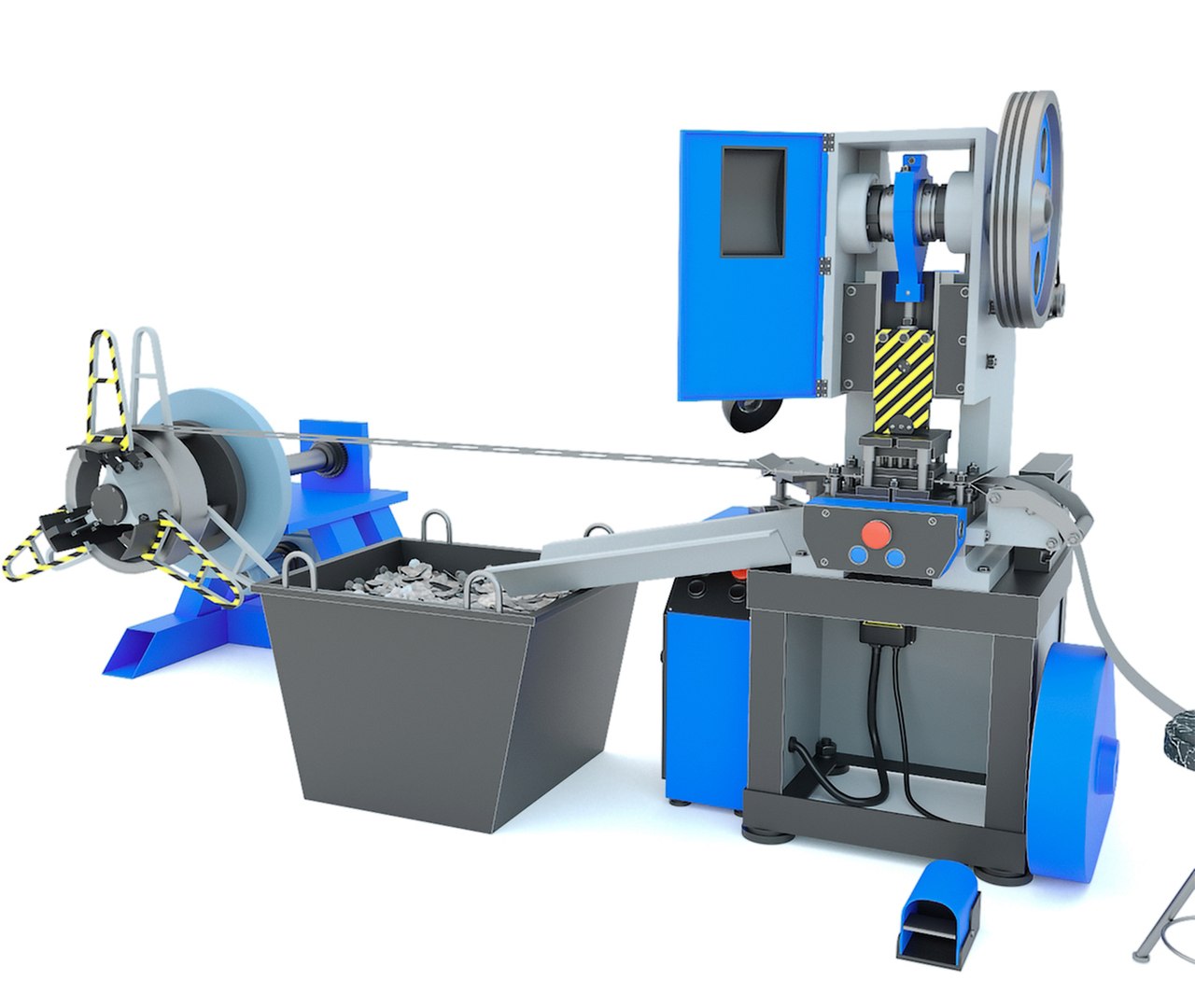 3D Machine Tool Mechanical Press Stamping Line K2116 Model - TurboSquid ...