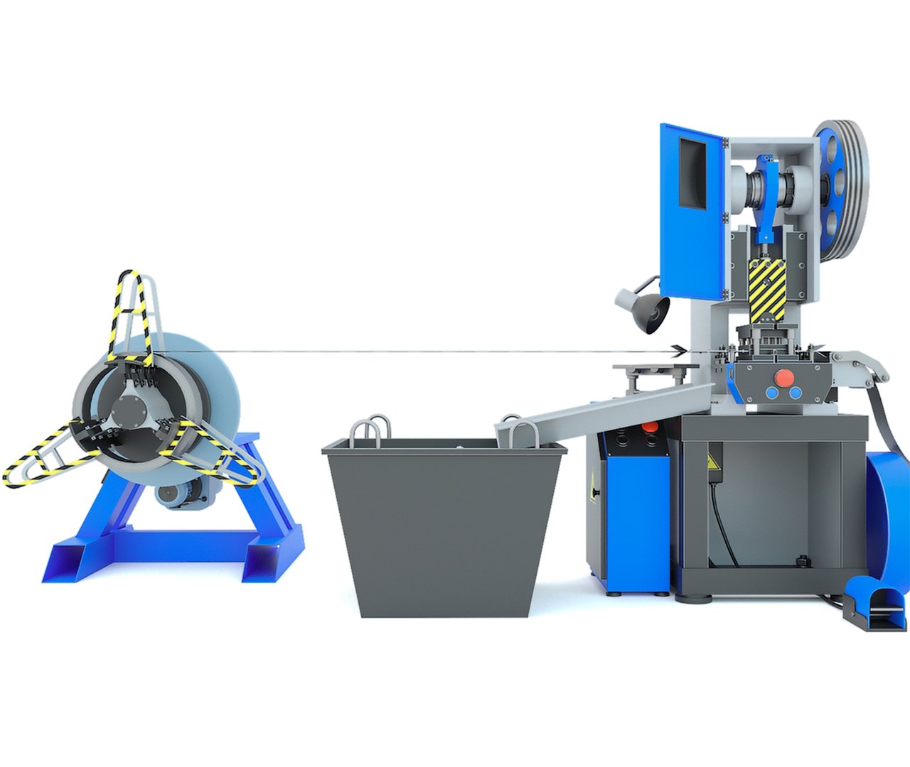 3D Machine Tool Mechanical Press Stamping Line K2116 Model - TurboSquid ...