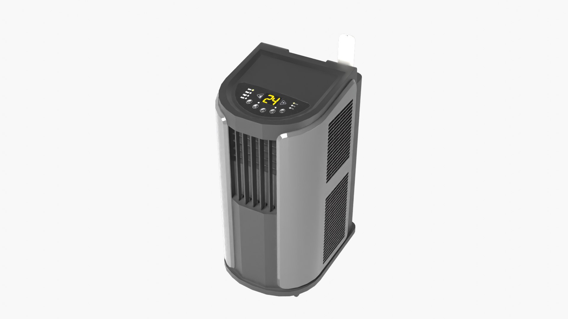 Portable Air Conditioner with Remote 3D model - TurboSquid 1868302