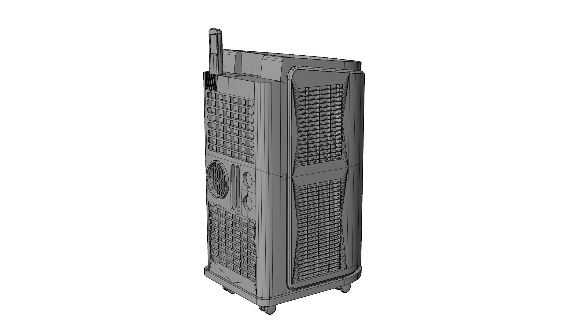 Portable Air Conditioner with Remote 3D model - TurboSquid 1868302