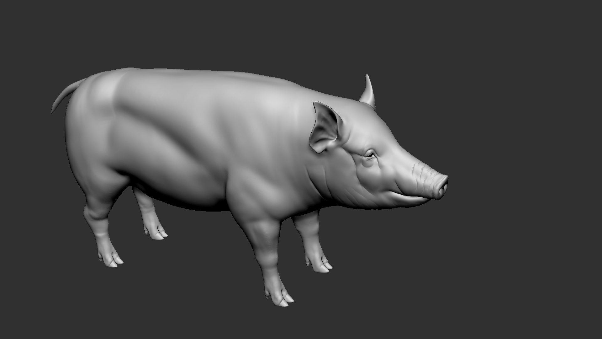3D Pig - TurboSquid 1741872