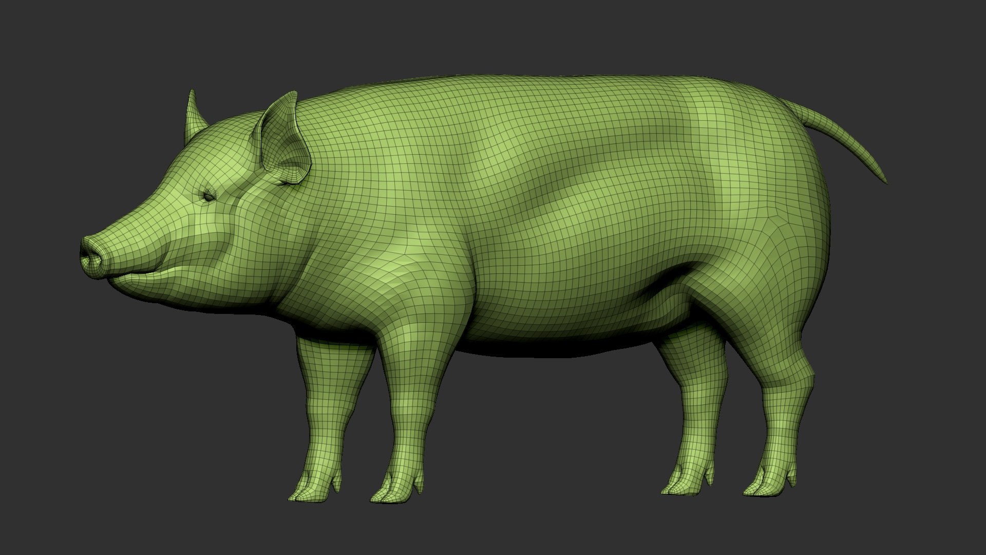 3D Pig - TurboSquid 1741872