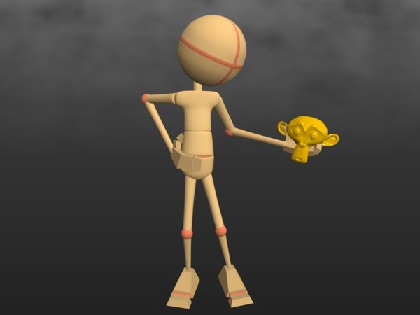 free character animation 3d model