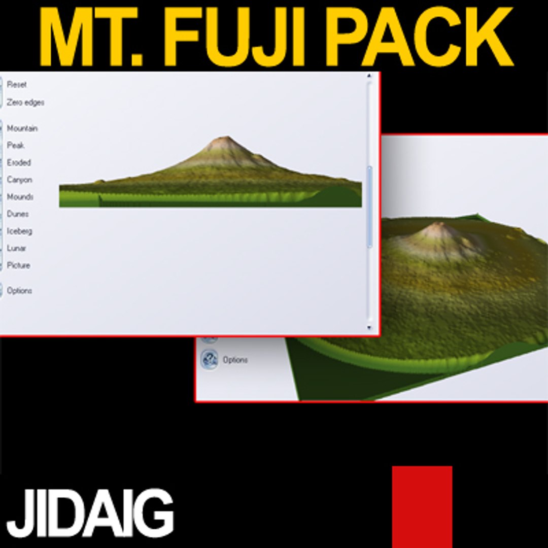 Package Mt Fuji 3d Model