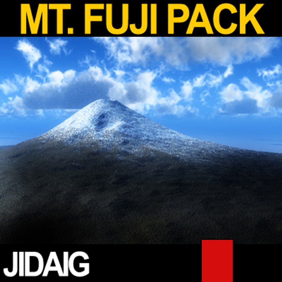 Package Mt Fuji 3d Model