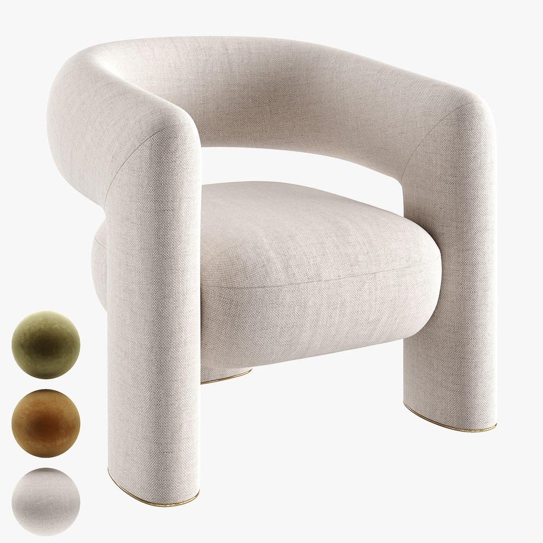 Armchair Boca 3D Model - TurboSquid 2336198