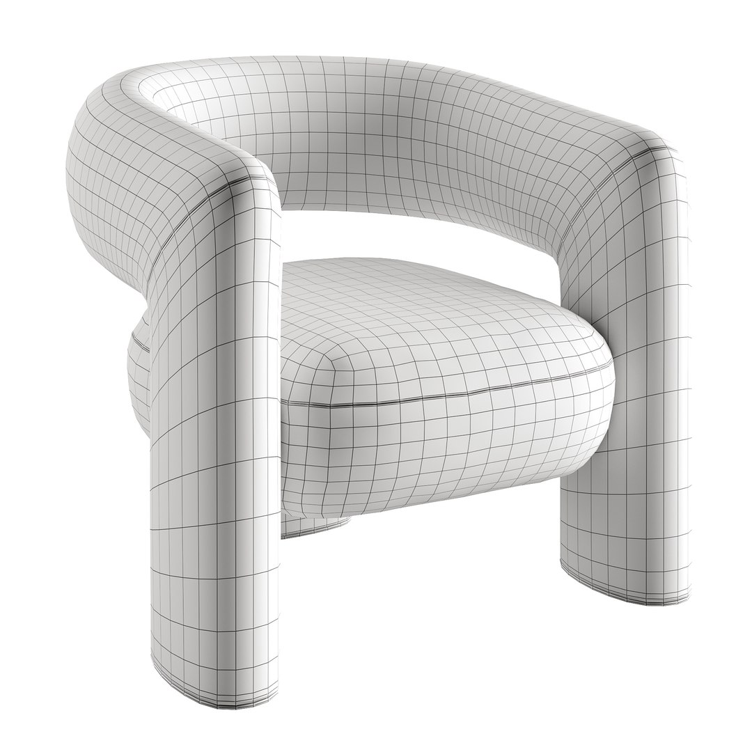 Armchair Boca 3D Model - TurboSquid 2336198