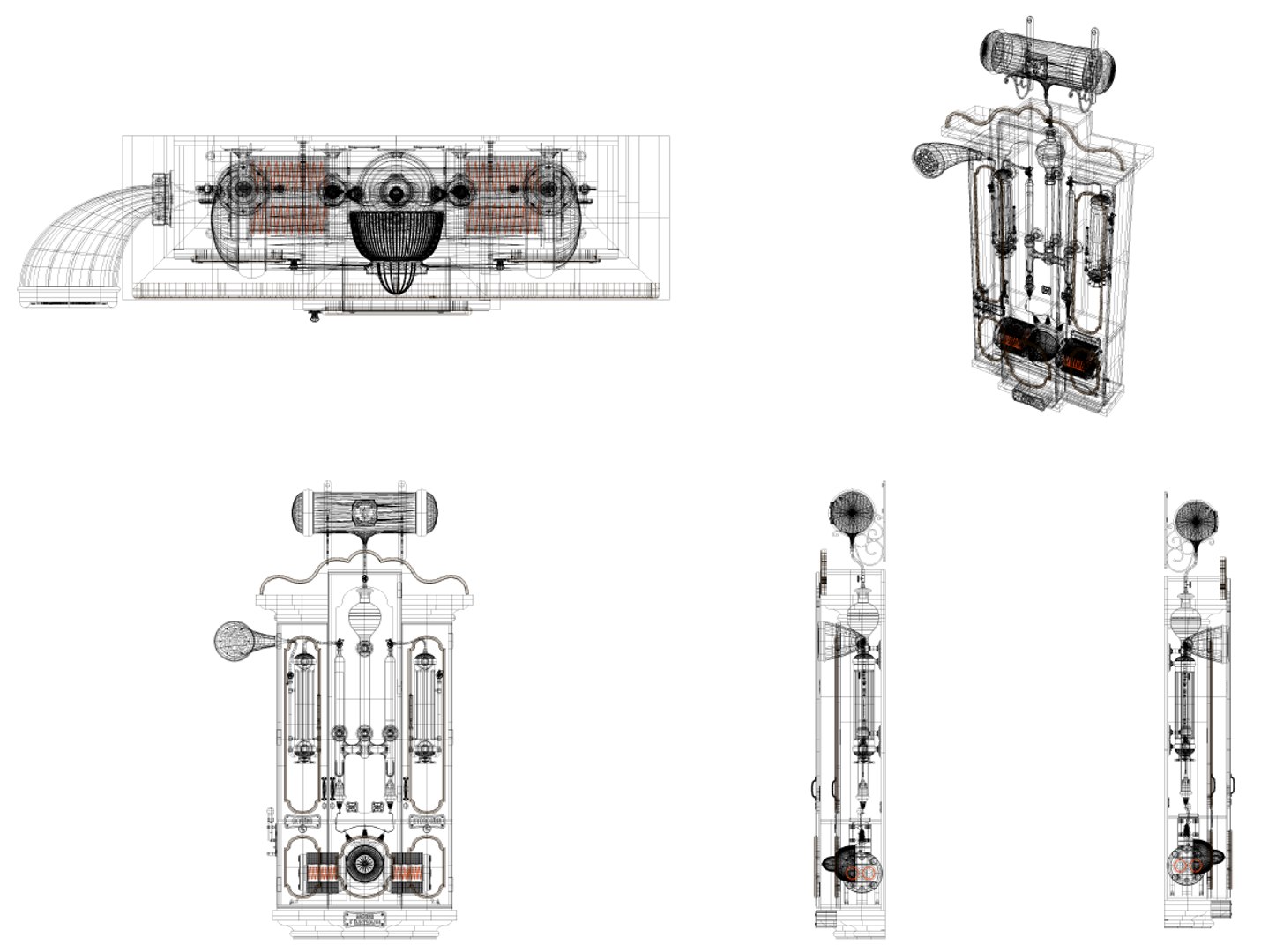 Steampunk Machine 3 3D Model - TurboSquid 1393190