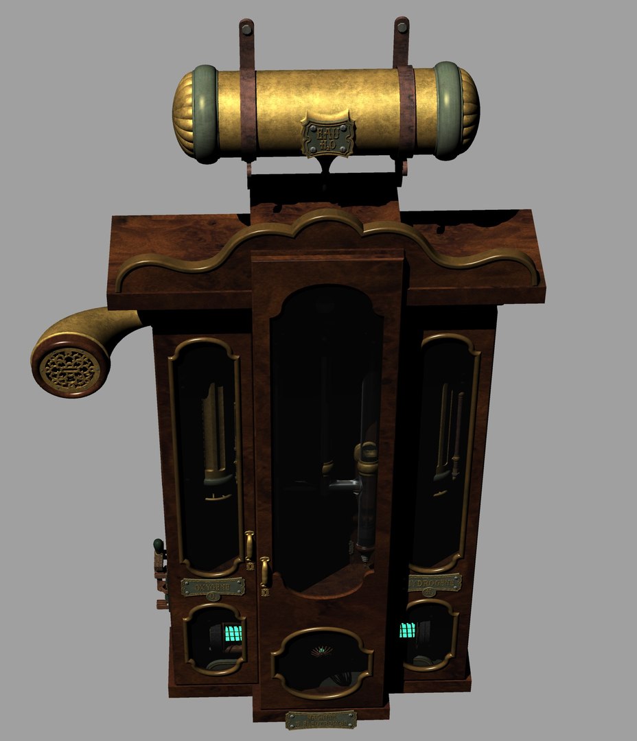 Steampunk Machine 3 3D Model - TurboSquid 1393190