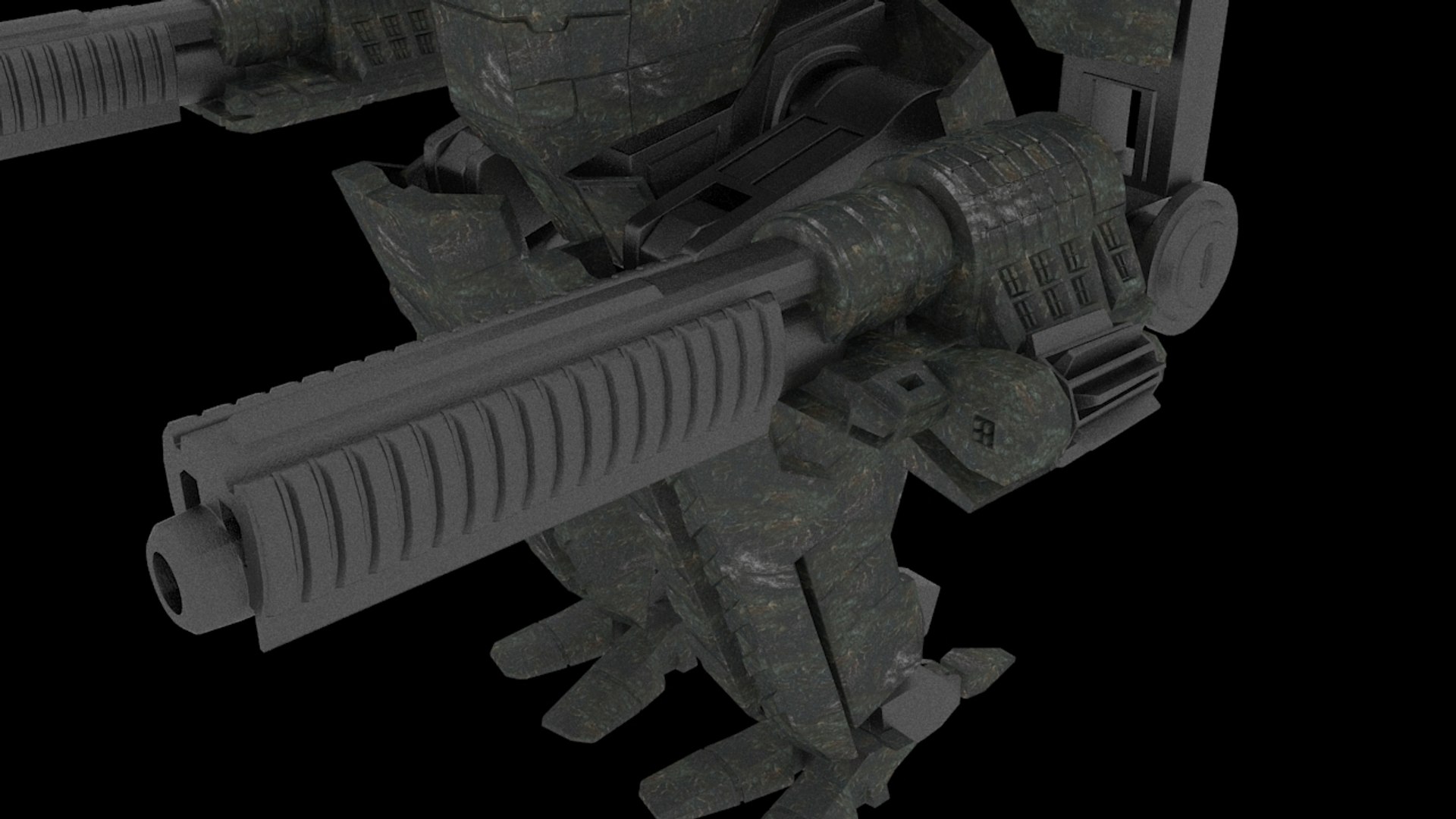 mech walking robot rigging max