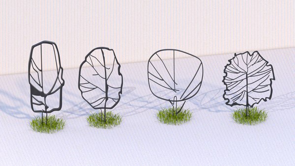 3D conceptual architectural trees - TurboSquid 1440904