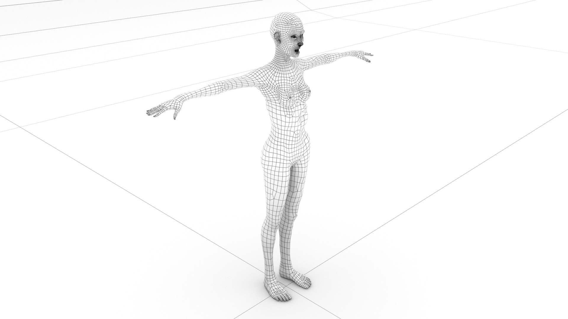 3D Model Laos Female Skinny Zombie - TurboSquid 2294772