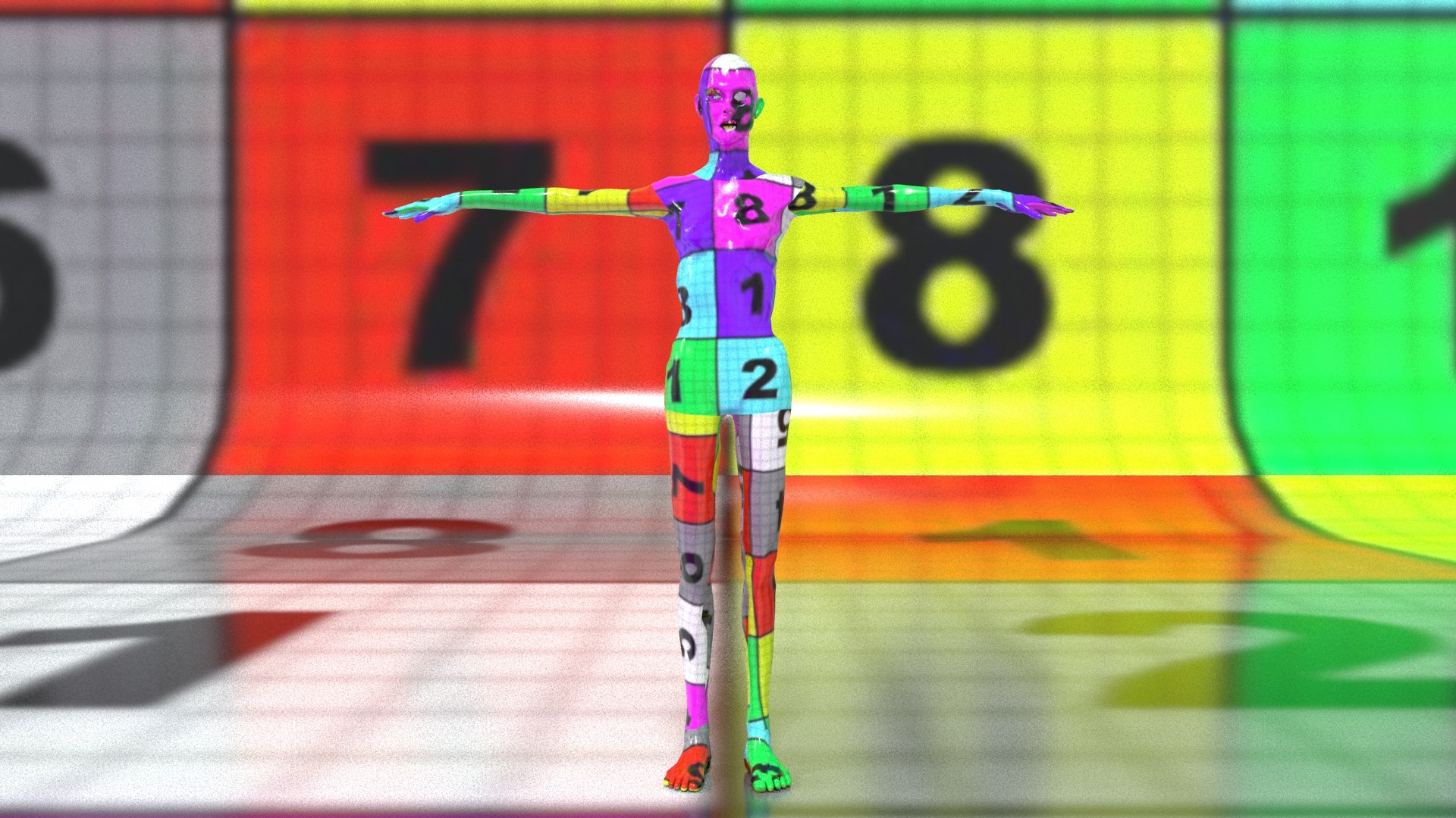 3D Model Laos Female Skinny Zombie - TurboSquid 2294772