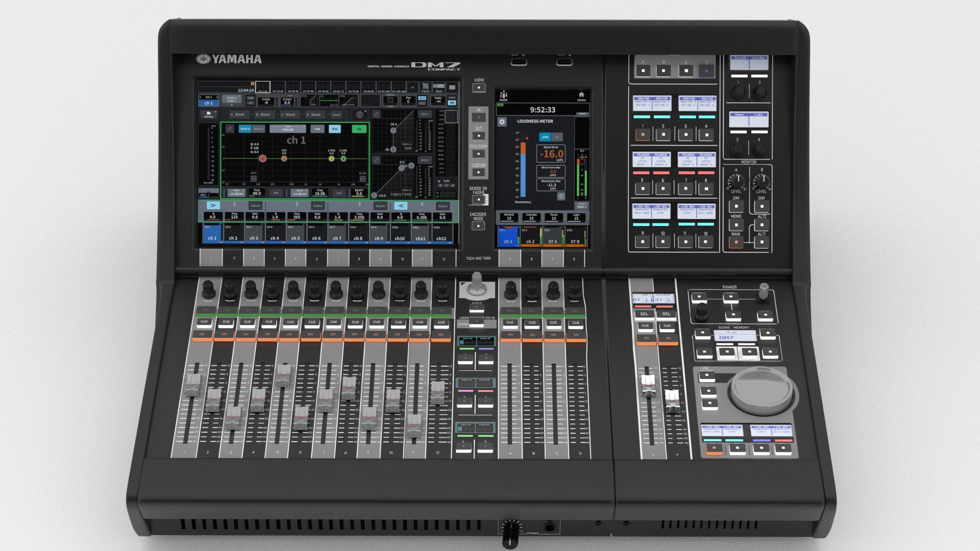 Yamaha DM7-EX Compact Digital Mixing Console With Expansion Controller ...