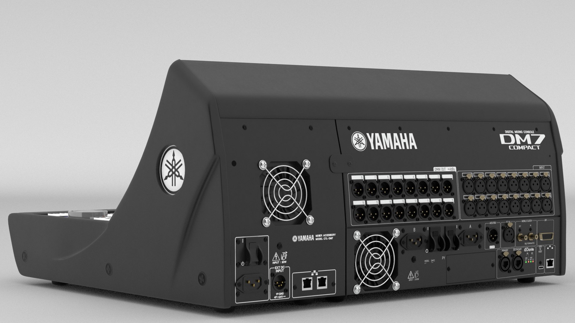 Yamaha DM7-EX Compact Digital Mixing Console With Expansion Controller 3D Model - TurboSquid 2303243