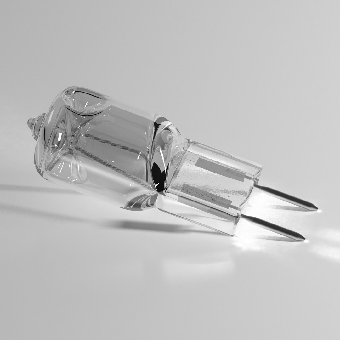 Halogen Lightbulb 3d Model