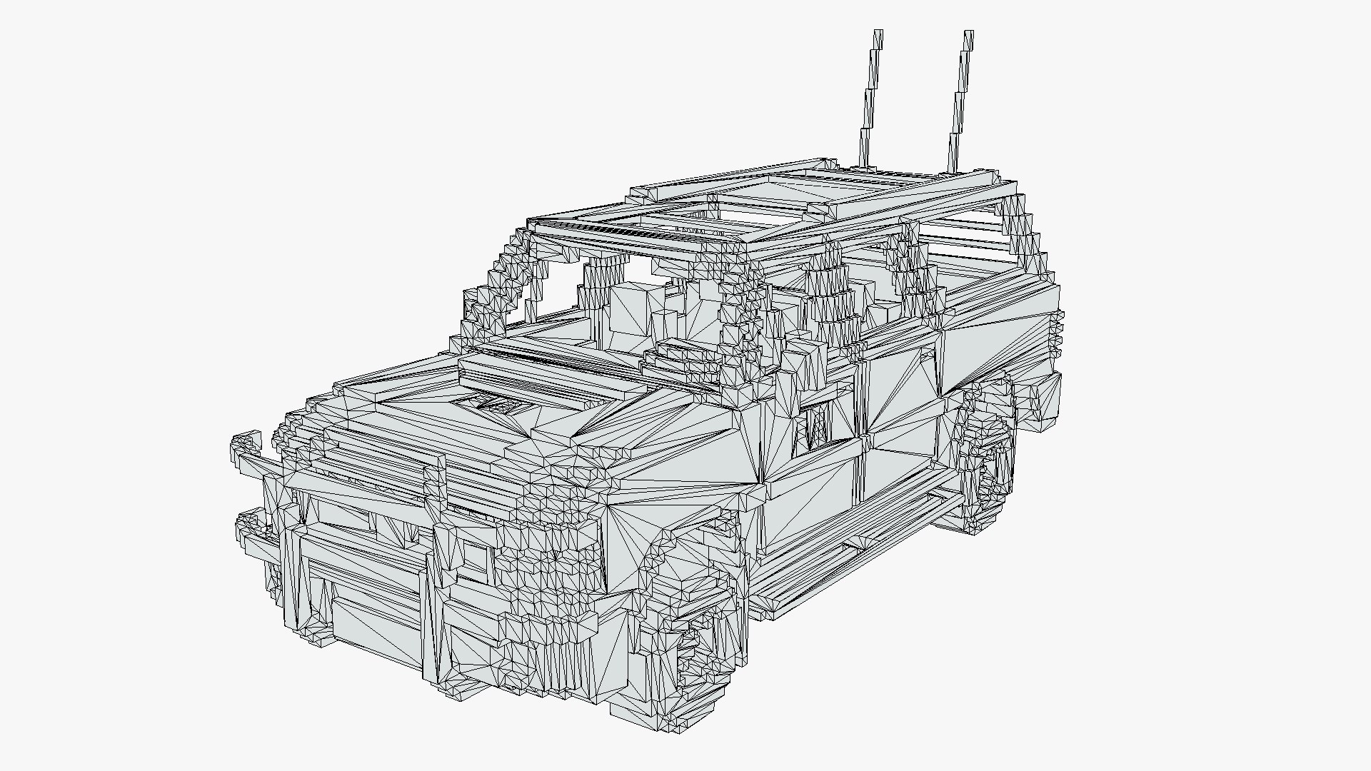 3D Voxel FBI SUV Model - TurboSquid 2309764