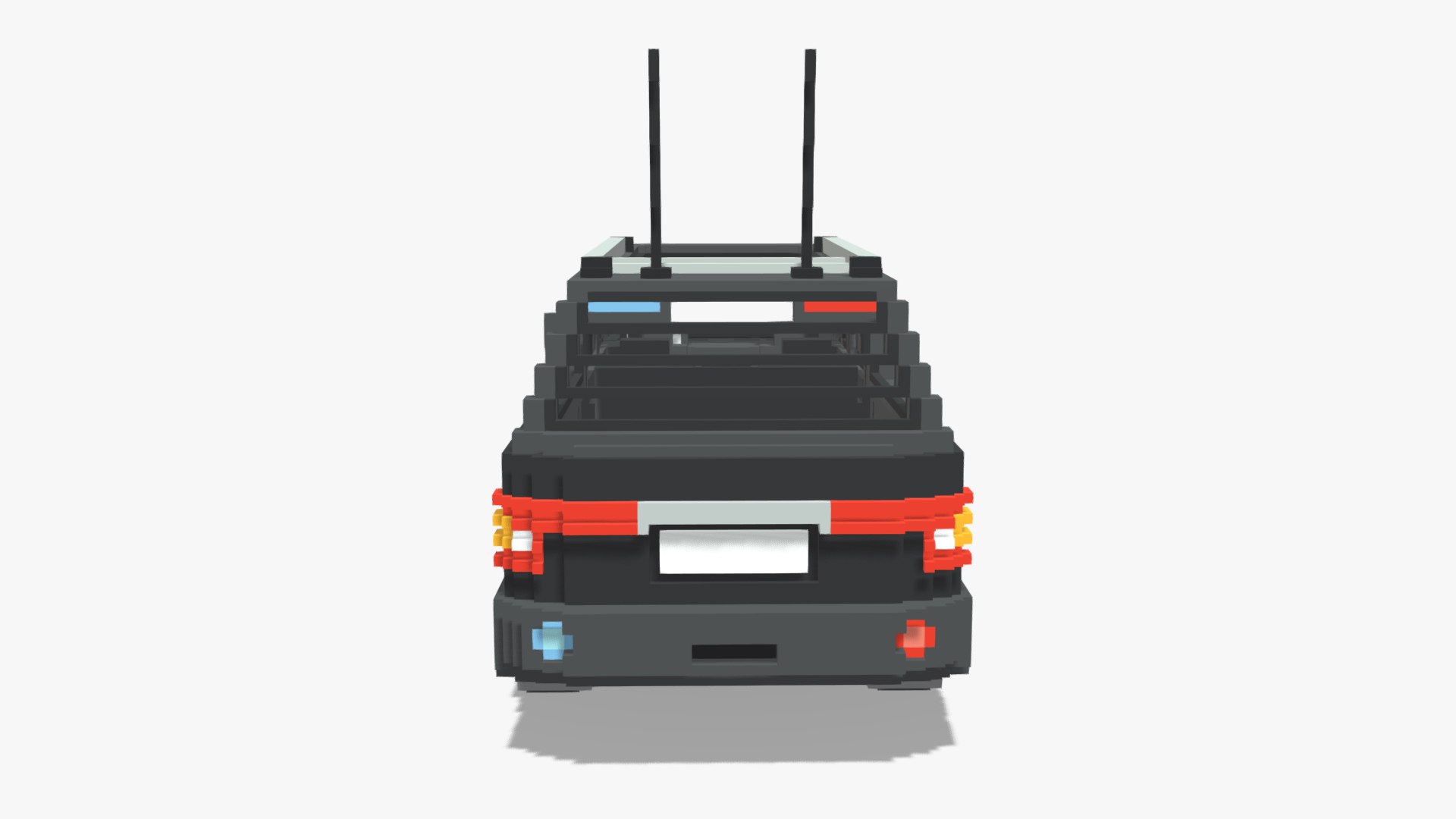 3D Voxel FBI SUV Model - TurboSquid 2309764