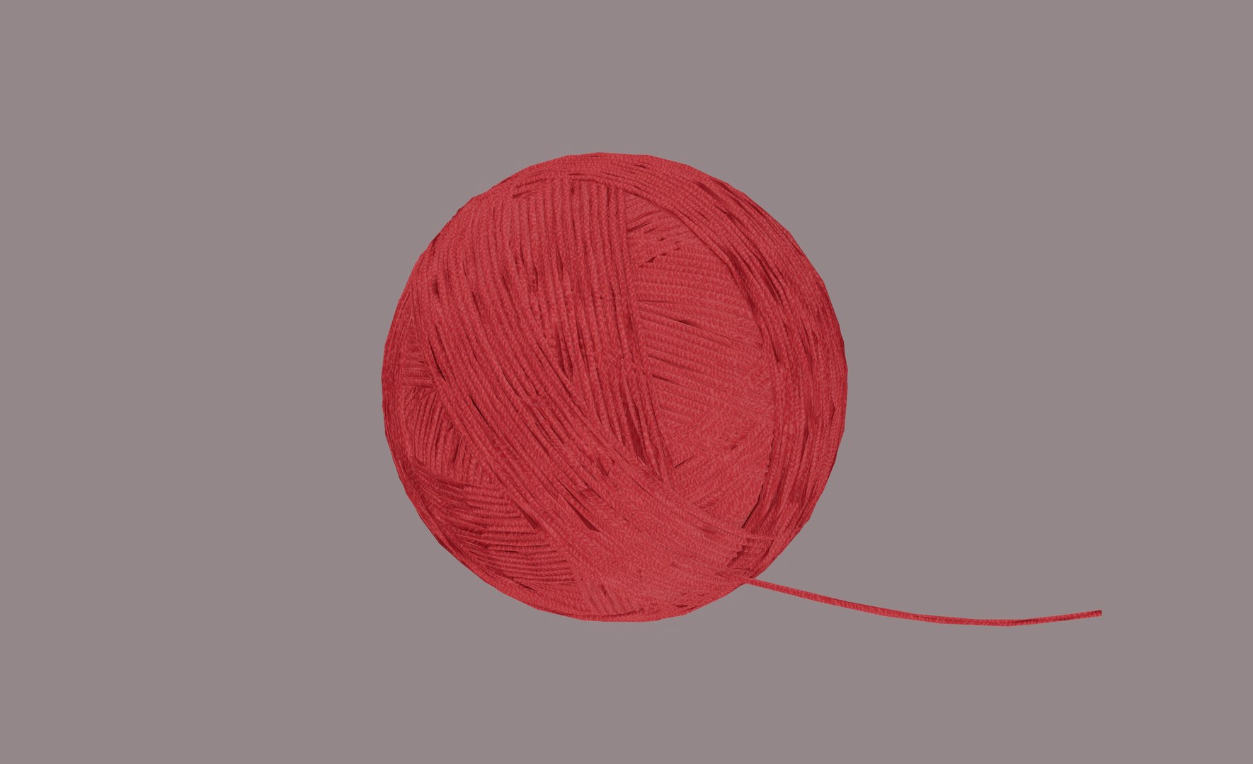 Ball Of Yarn 3D Model - TurboSquid 2058304
