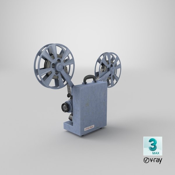 3d model of movie projector
