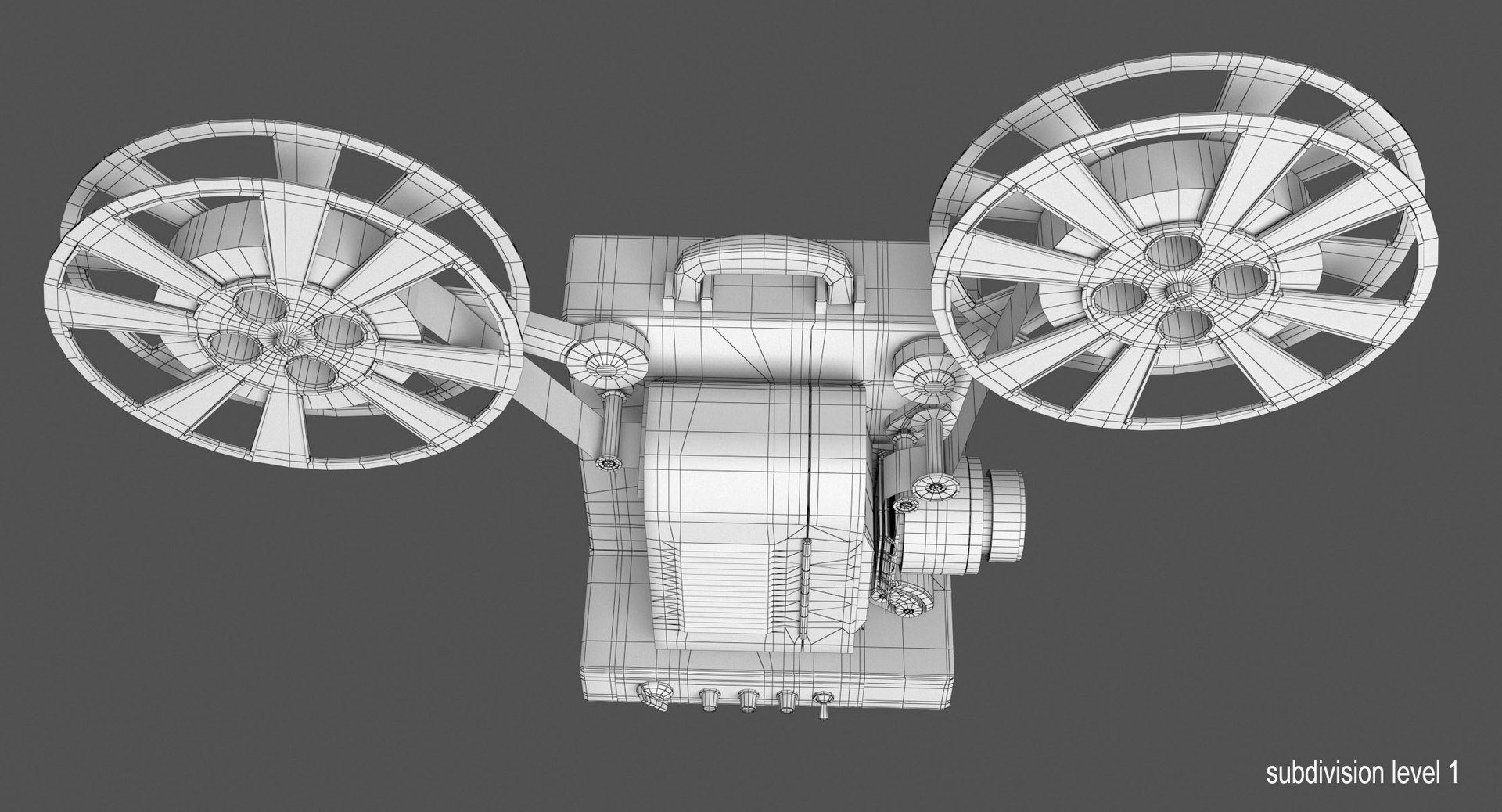 3d Model Of Movie Projector