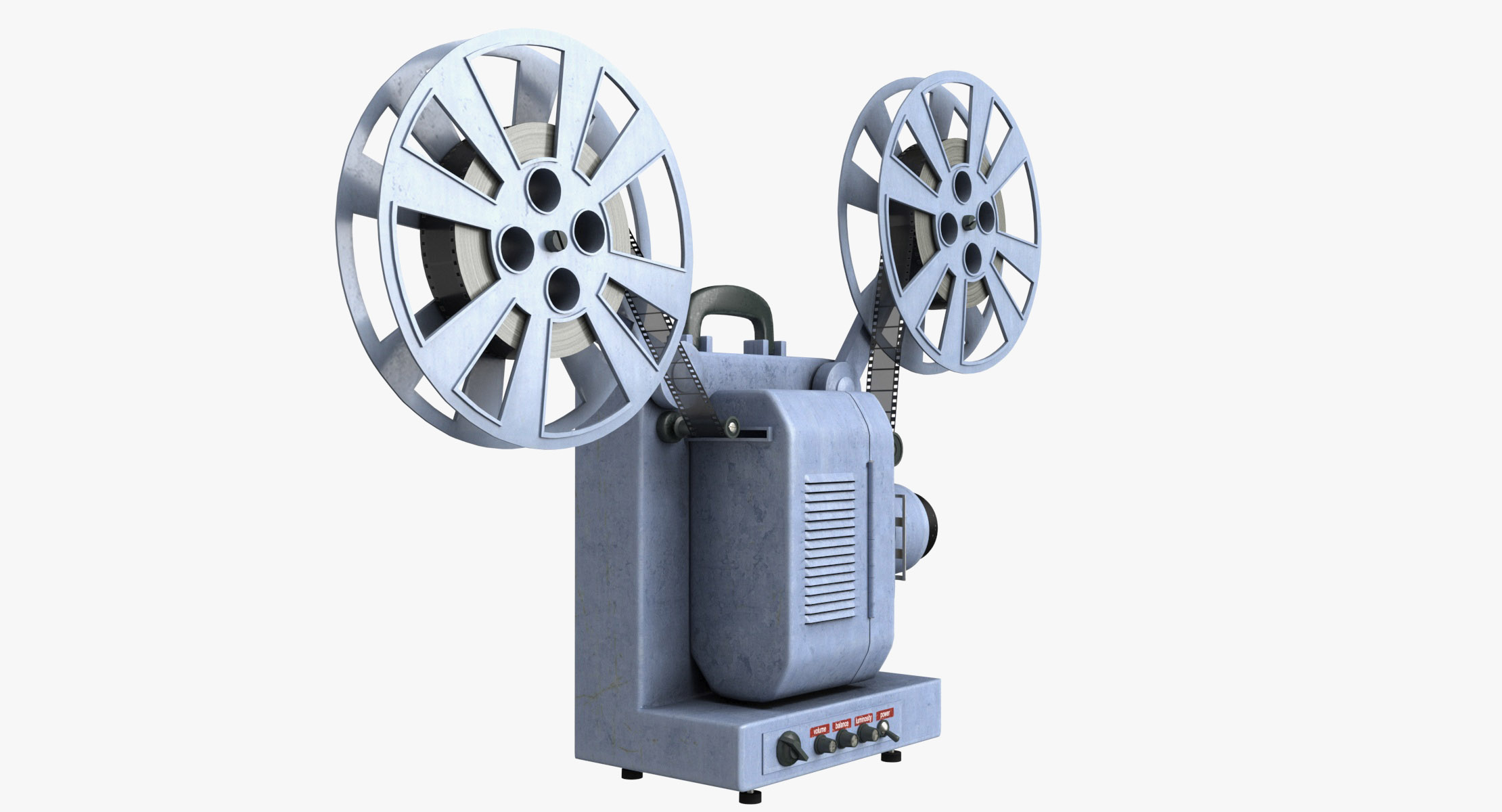 3d model of movie projector
