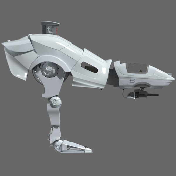 sci-fi combat walker 3d model