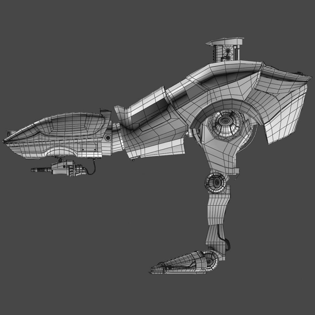 Sci-fi Combat Walker 3d Model