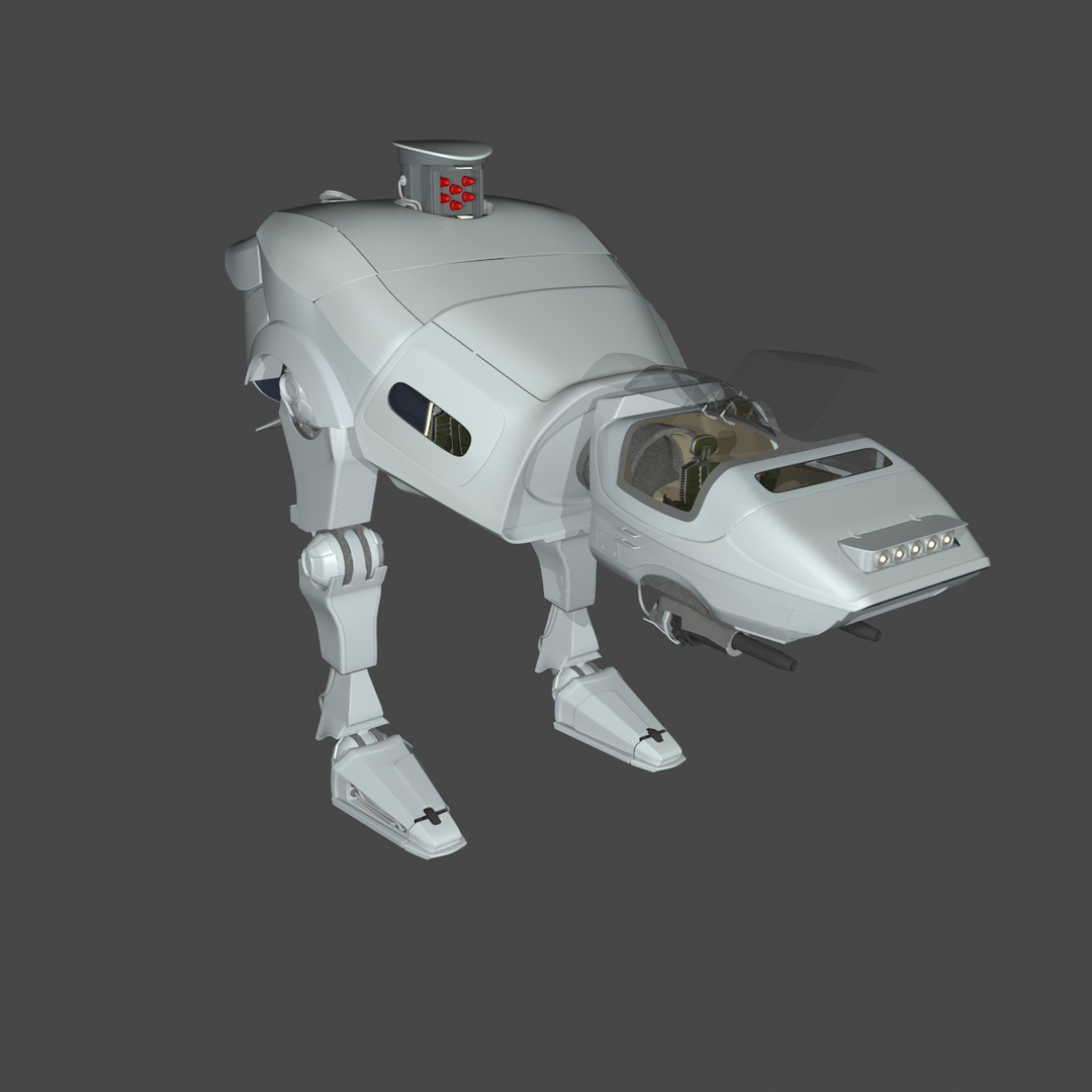 Sci-fi Combat Walker 3d Model