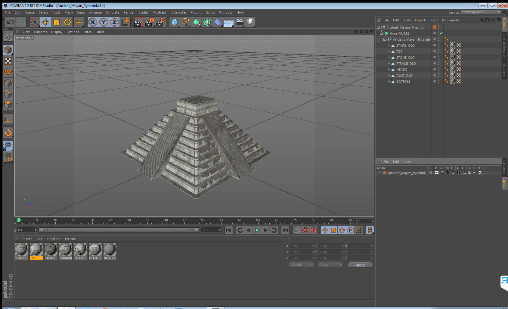 3D ancient mayan pyramid model - TurboSquid 1419209